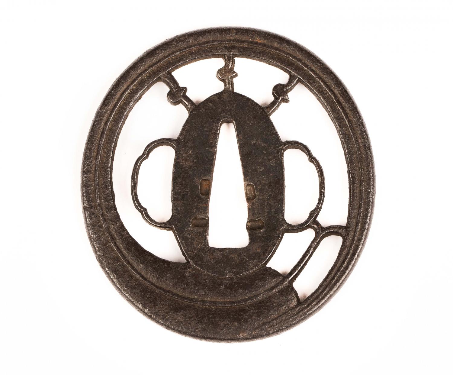 Iron Sukashi Tsuba By Echizen Kinai School - For Sale or Trade ...