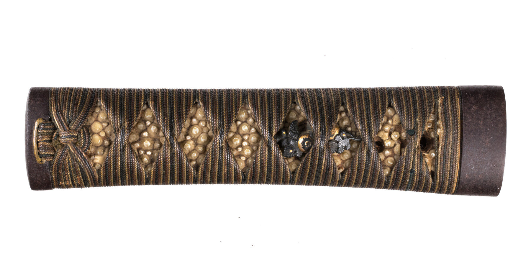 Three Color Ito Jabara Maki Wakizashi Tsuka - For Sale or Trade ...