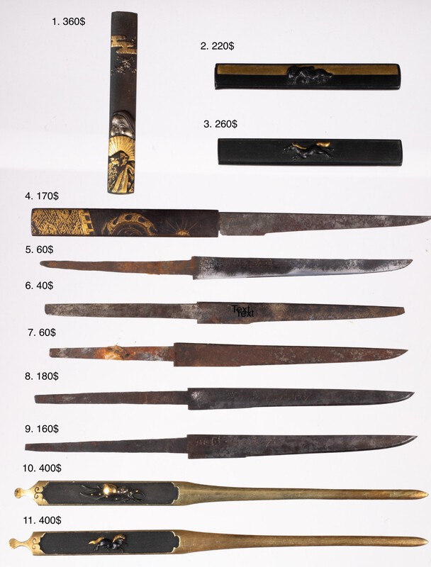 Few kozuka, kogai and kogatana for sale - For Sale or Trade - Nihonto ...