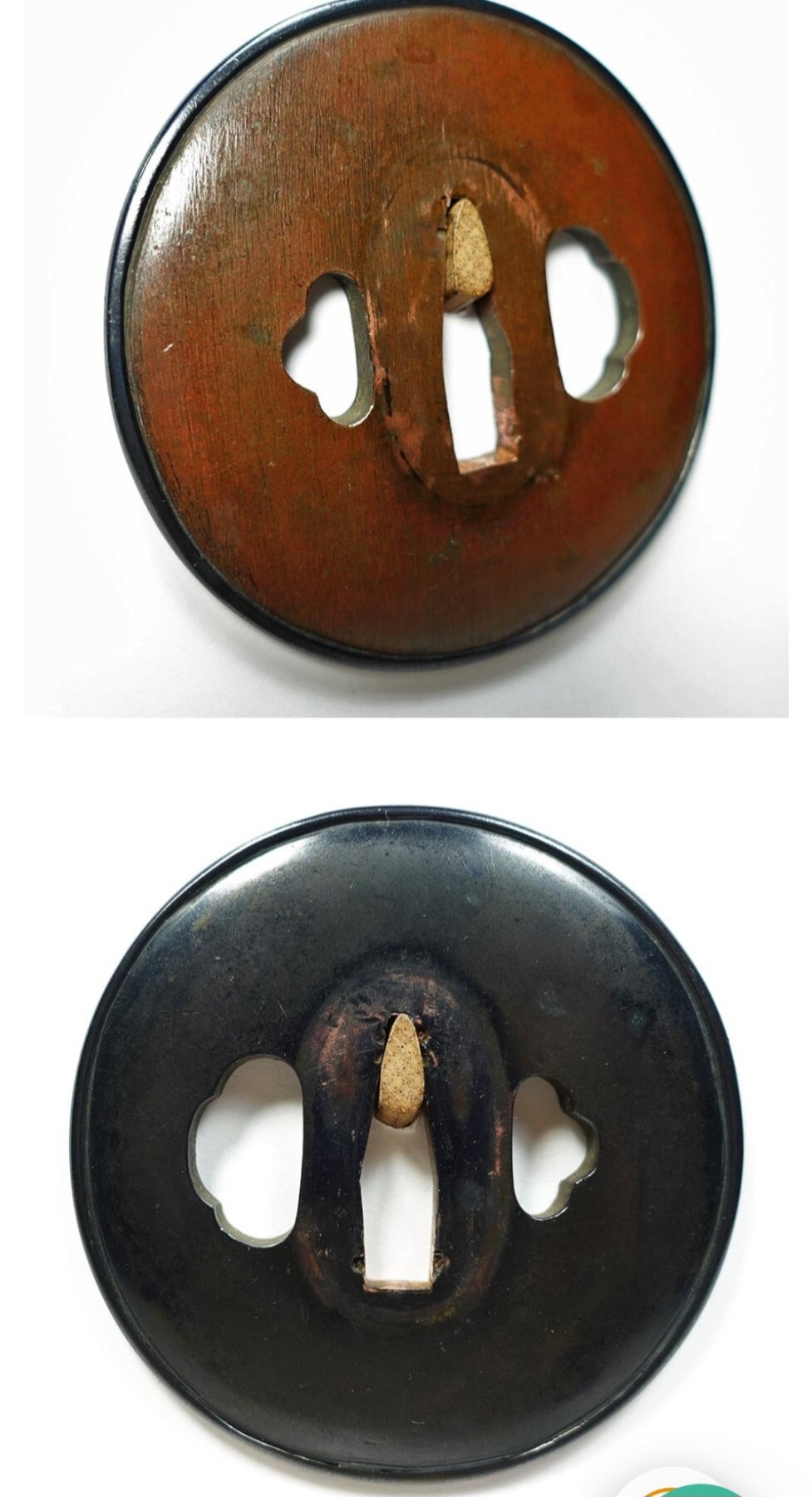 Day and night tsuba - Auctions and Online Sales or Sellers - Nihonto ...